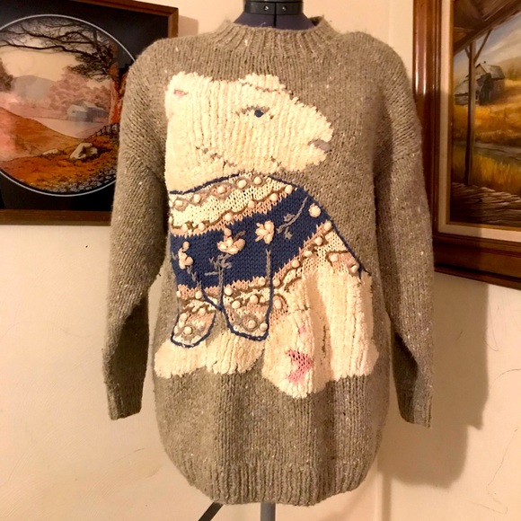 Express | Sweaters | Vintage Express Tricot Polar Bear Angora Blend ...